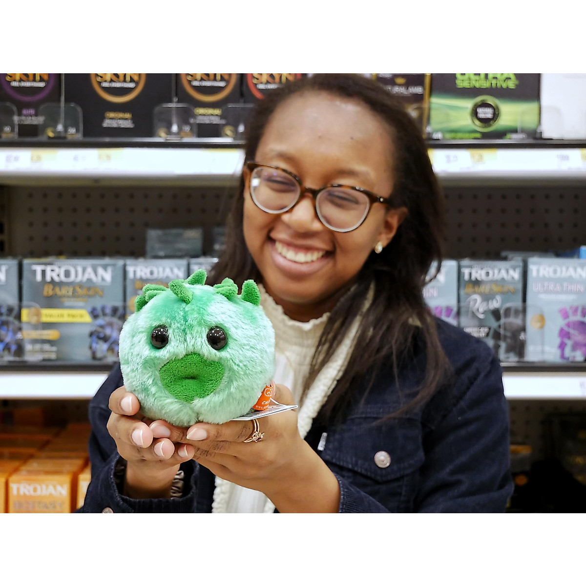 GIANTmicrobes Chlamydia Plush - Learn All About STIs, Educational Gift for Friends, Scientists, Family, Healthcare Experts, Public Health, Doctors, Students and Anyone with a Healthy Sense of Humor