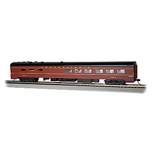Bachmann Trains - 85' Smooth-Side Dining CAR with Lighted Interior - PRR #4414 - HO Scale
