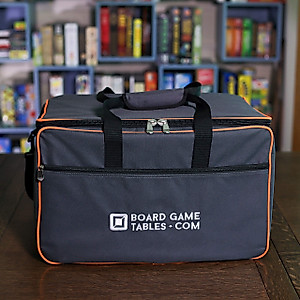 Board Game Bag - Allplay/BoardGameTables.com - [Backpack/Luggage Slip] - Padded Board Game Carrier (Oxford Gray)