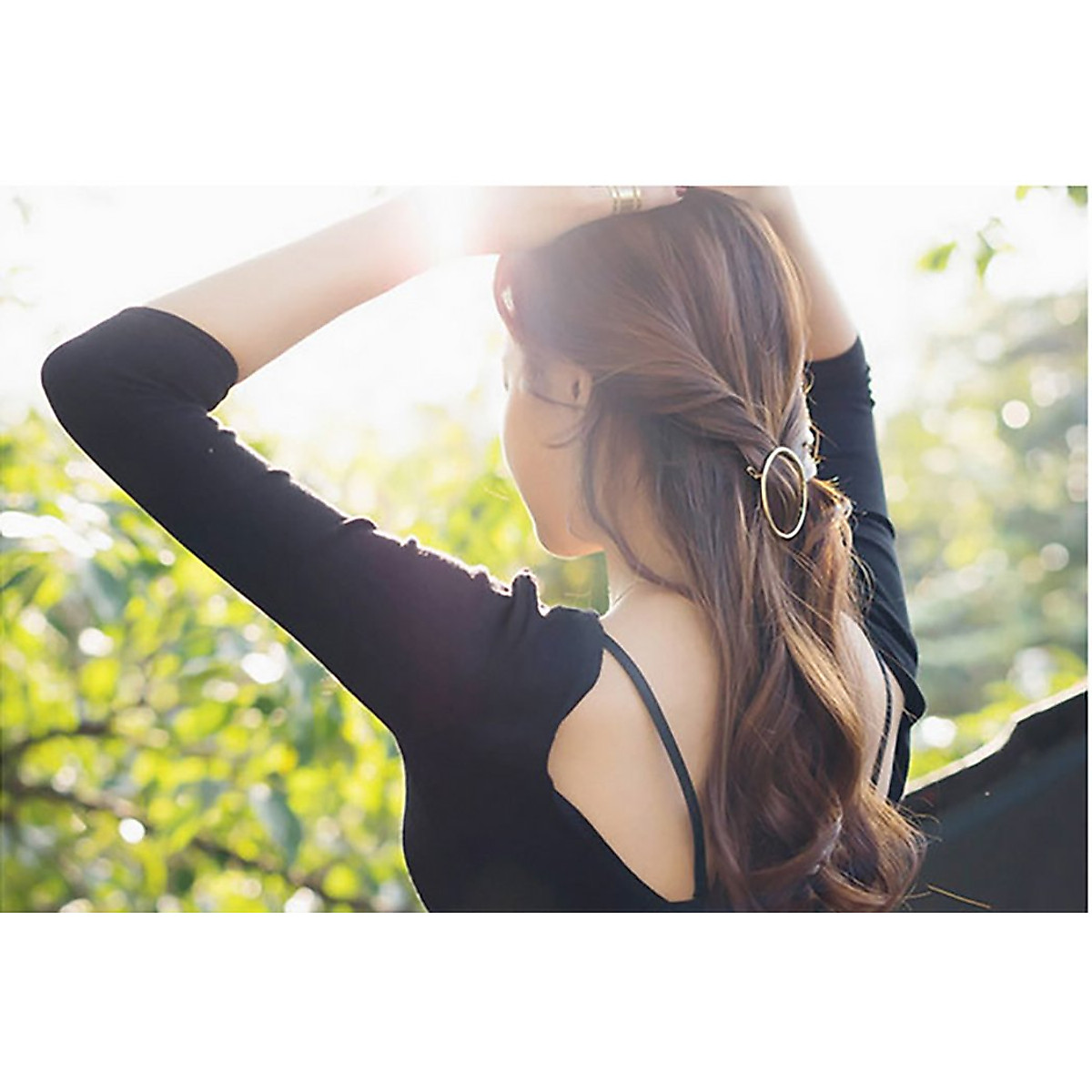 Fascigirl 8 Pcs Hair Clip for Women - Hair Barrettes Hair Pins Moon Triangle Circle Butterfly Hair Clips for Girls Thick Hair Styling Accessories