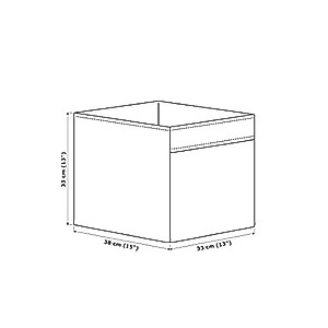 Cloth Storage Bins 13x15x13, Foldable Cubes Box Baskets Containers Organizer for Drawers, Home Closet, Shelf, Nursery, Cabinet, Large Set of 2 (Dark Gray)