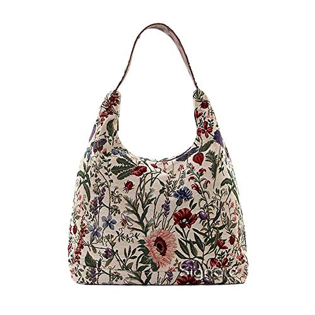 Signare Tapestry Hobo Shoulder bag slough purse for Women with Beautiful Garden Design (HOBO-MGD)