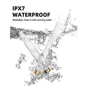 Leuxe Nose and Ear Hair Trimmer, Electric Battery Operated Washable Quiet Eyebrow Clippers, Cordless Small Hair Remover, IPX7 Waterproof, Dual Edge Blades, with Battery, Easy to Clean, for Men & Women