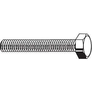 1/2"-13 x 6" SS Grade 316 UNC Tap Bolt, 5 pk.