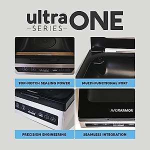 Avid Armor - Chamber Vacuum Sealer Machine USV1 Ultra SeriesONE, Food Sealer for Wet Foods, Meat Sealers, Packing Machine, Compact Vacuum Chamber Sealer with 10-Inch Vacuum Sealer Bar