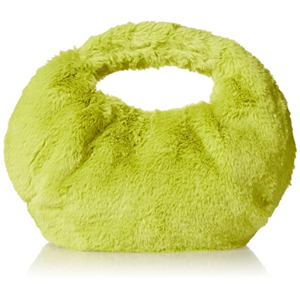 The Drop Women's Addison Soft Volume Top Handle Bag, Lime Fur, One Size