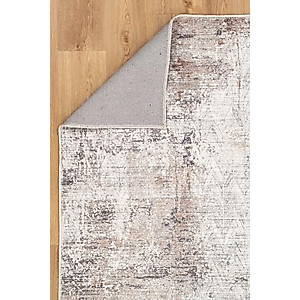 Home Culture Machine Washable Contemporary Area Rug, Low Pile for Livingroom, Dining, Kitchen, Office, Non Shedding, Pet Friendly (8'8''x12