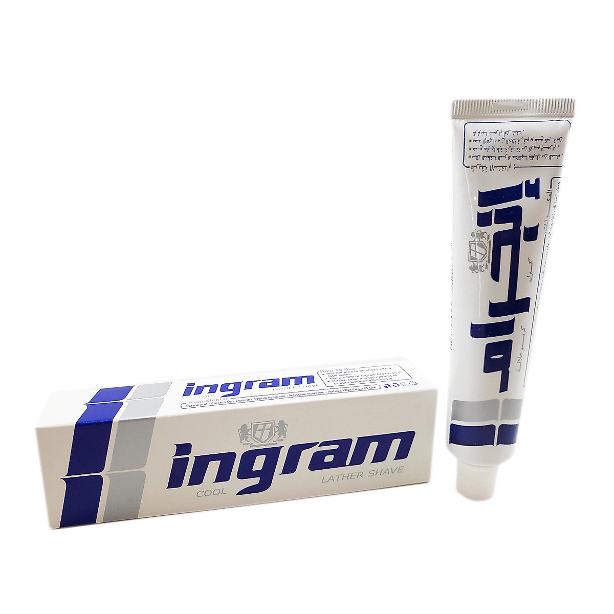 Ingram Cool Lather Shave Cream Tube 60 gm Men Toiletries Smoothing Shaving Skin (1 Pack / 60 gm)