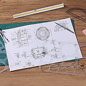 Mr. Pen- Circle Template, 2 pcs, Large and Small Size, Circle Stencil, Circle Ruler, Circle Templates for Drafting, Circle Template for Drawing, Circle Tracers for Drawing, Circle Tracer