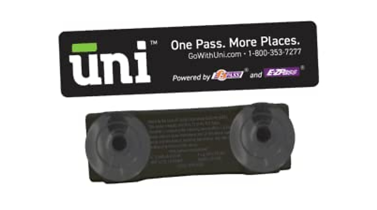 Uni 19-State Portable Toll Pass Blends Into Windshield | E-PASS