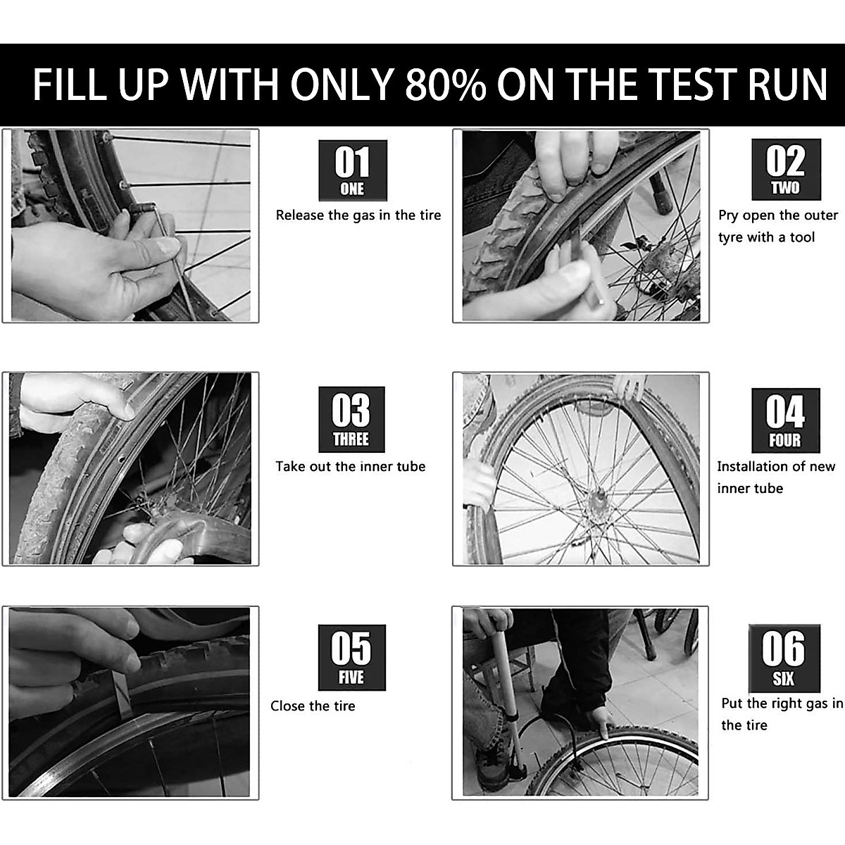 (2 Sets) 12.5” x 2.25 Kids Bike Replacement Tires and Tubes - Compatible with Most 12” Kids Bikes Like RoyalBaby, Schwinn, and Dynacraft - Made from BPA/Latex Free Butyl Rubber