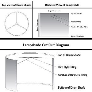 POPULAR LIFE HOME Twilight Ombre Dyed Fabric Lampshade | Hand Dyed, Ombre Color, Bohemian, Gray, 14" x 11”