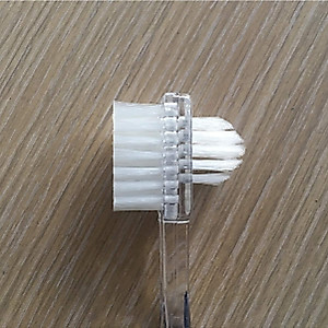 FOMIYES 3pcs Denture Cleaning kit False Teeth Brush Mouth Toothbrush Denture Brush Soft False Teeth Cleaning Tool Retainer Brush Cleaning Tools Double Sided Toothbrush Care Thread