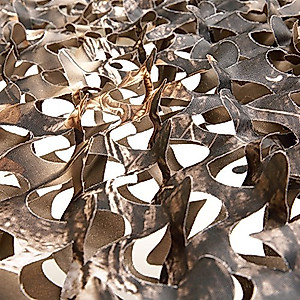 AUSCAMOTEK 300D Camo Net Camouflage Netting Blinds Material for Hunting Accessories Ground Portable Blind Tree Stand Chair Brown 5x10 Feet