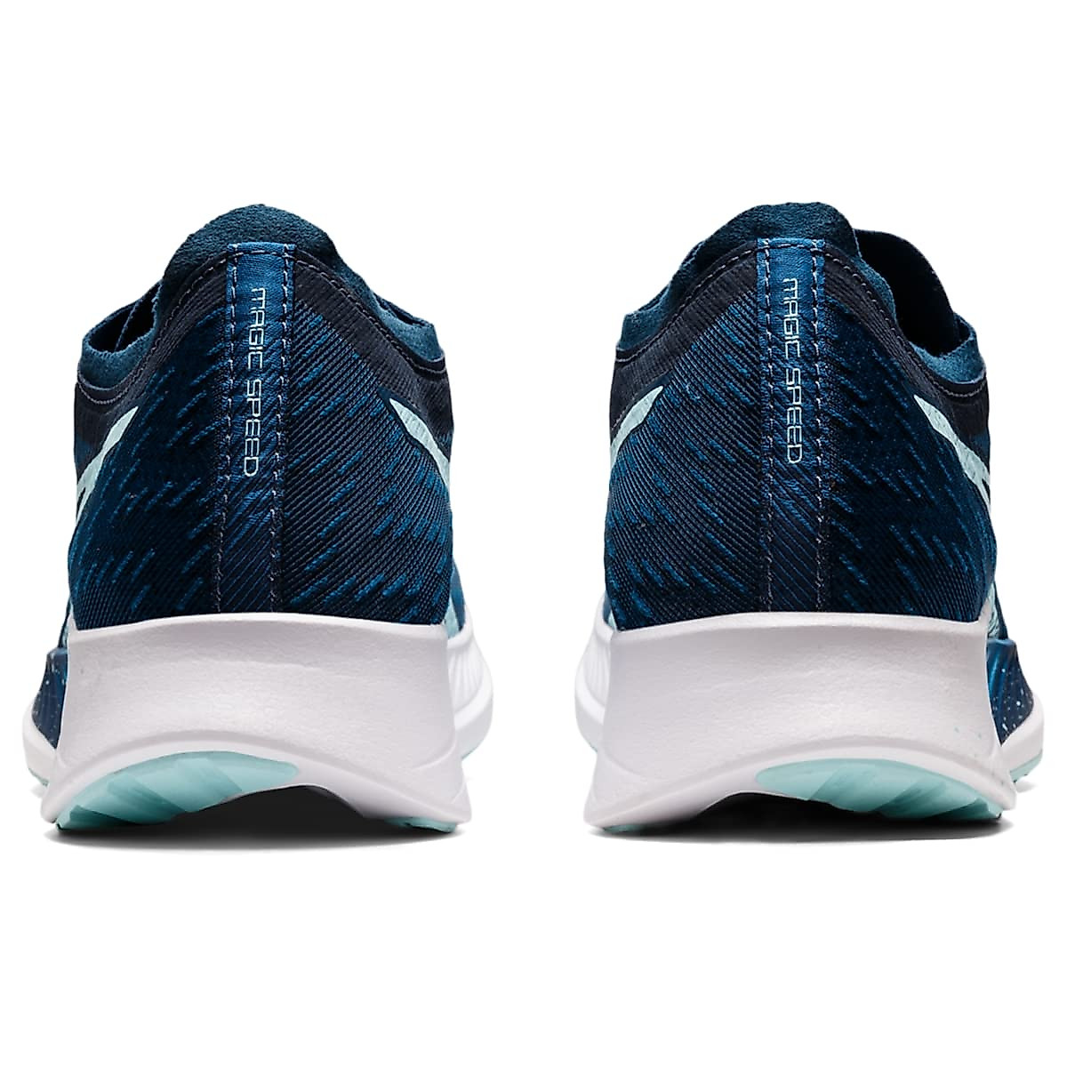 ASICS Women's Magic Speed Running Shoes, 8.5, MAKO Blue/Clear Blue