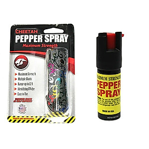 Cheetah Pepper Spray for Women Self Defense Keychain (Cheetah)