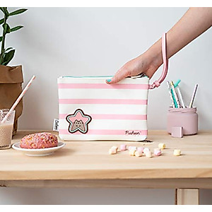 Official Pusheen Bag - Kawaii Accessories - Hand Purse, Wristlet, Stationery Bag, Storage Pouch, Pen Holder, Pen Organzer