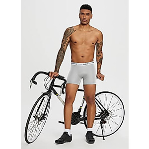 BALEAF Men's Cycling Underwear 4D Padded Bike Shorts Padding Road Biking Bicycle MTB Liner Shorts Spin Underpants, Grey L