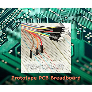 Tektrum Externally Powered Solderless 4660 Tie-Points Experiment Plug-In Breadboard Kit with Jumper Wires, Power Module, Wall Adaptor For Proto-Typing Circuit