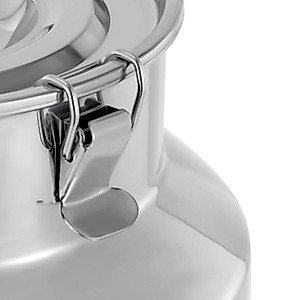 28 Liter Milk Can 304 Stainless Steel Milk Bucket 7.4 Gallon Wine Pail Bucket Heavy Duty Milk Can Tote Jug with Sealed Lid for Milk and Wine Liquid Storage
