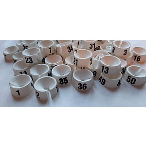 Hanger Marker, Sequential Numbers 1-50