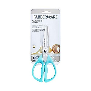Farberware All Purpose Kitchen Shears, One Size, Aqua