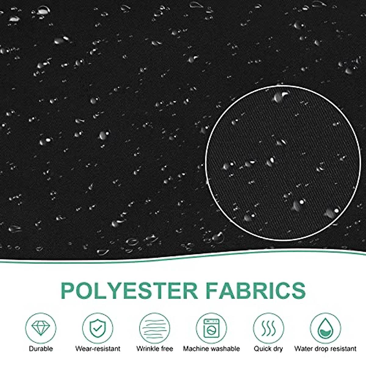 Jubatus 2 Pack 3 Pockets Adjustable Bib Apron Chef Kitchen Cooking Aprons for Women Men, Black