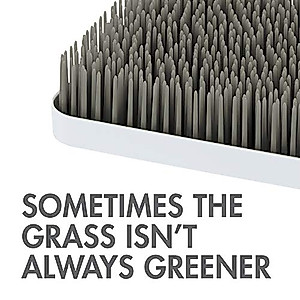 Boon Grass Countertop Baby Bottle Plastic Drying Rack, Gray