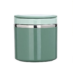 Ptsygantl Food Thermos, 630ml Soup Thermos, Stainless Steel Bento Box with Handle, Breakfast Cup Soup Storage Container Sealed for Work Travel (Green)