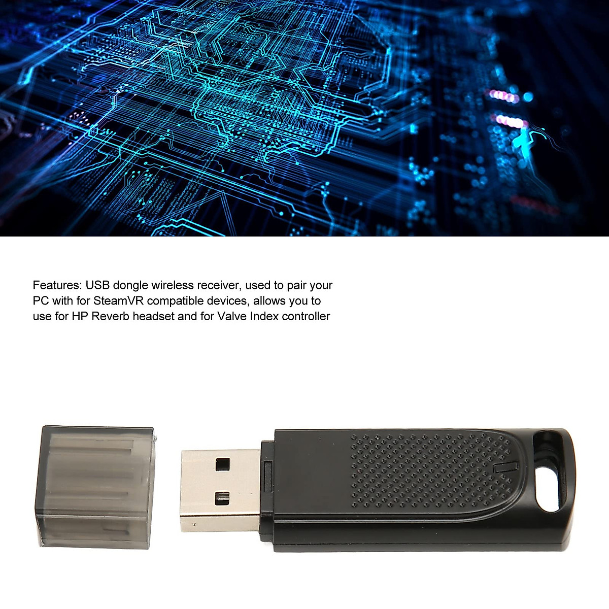 SteamVR Receiver Dongle, USB Dongle Receiver for HTC Vive Tracking Device for Valve Index Controller