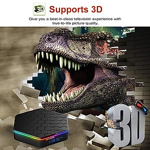 Android TV Box 12.0 4GB RAM 64GB ROM H618 Quad-Core Cortex-A53 CPU Mali-G31 MP2 Android Box 3D 6K TV Box Support WiFi6 2.4Ghz/5.0Ghz Dual Band WiFi BT5.0 Set-top Box