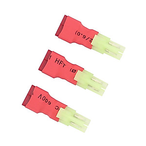BDHI 3pcs Compatible with Micro Mini Tamiya Male(Reversed) to T-Plug Style Female Adapter for Airsoft(B105-3)