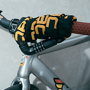 ULAC Steel Kombat Bike Chain Lock Combo, Security, Heavy-Duty, Anti-Theft Steel Chain Lock for Bicycle, Motorcycle, Door, Fence (7mm x 100cm) (Vibe)