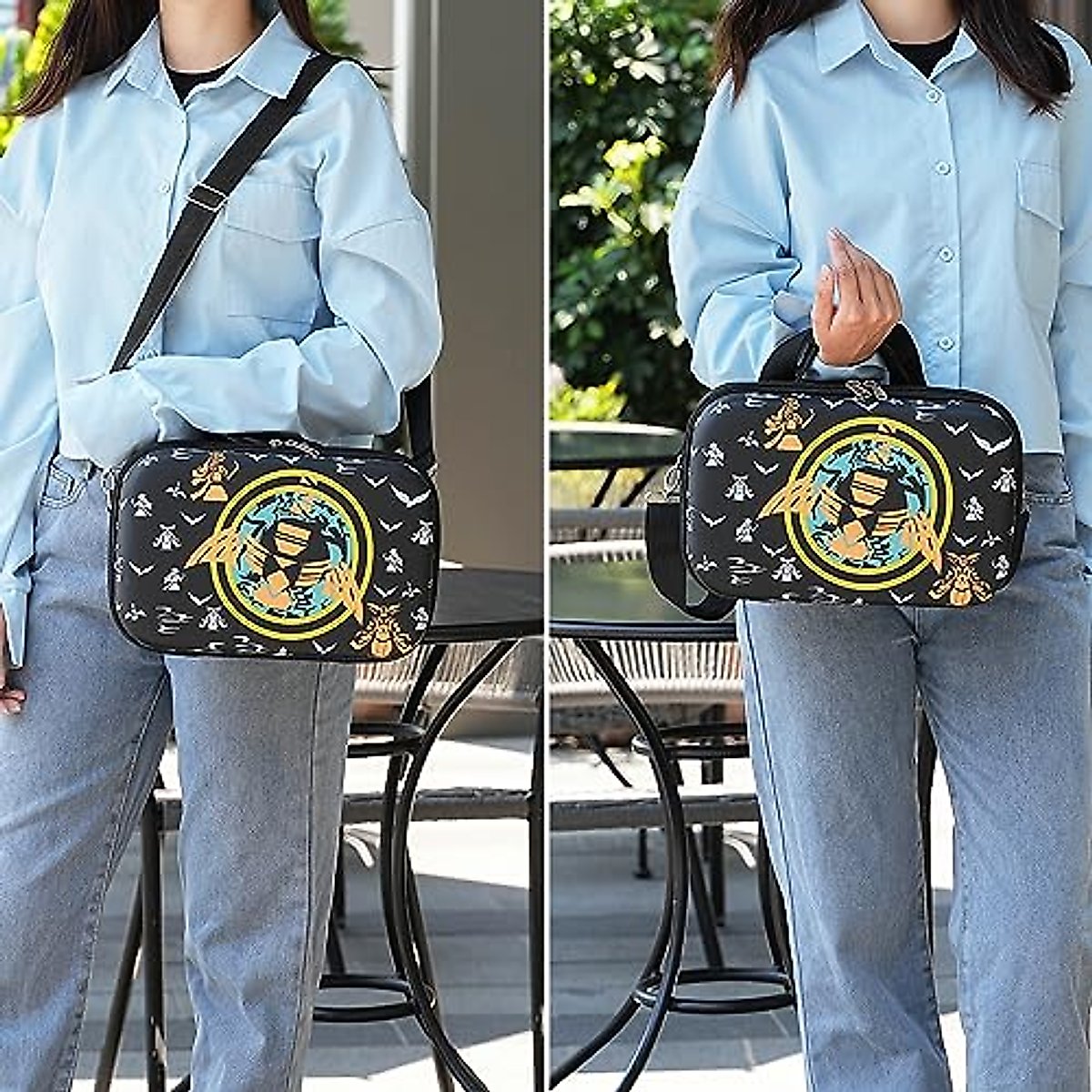Zelda Carrying Storage Case for Nintendo Switch/OLED Model - Tears of the Kingdom - Portable Hard Shell Travel Messenger Bag Soft Lining 18Card Slots for Switch Console Pro Controller & Accessories