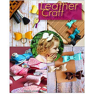 Caxilee Faux Leather Sheets for Craft One Roll Soft Textured Surface Solid Leather Fabric Sheets 12" x 53” (30cm x 135cm) Inch Large Size for Leather Earrings Bows Wallets DIY Projects (White)