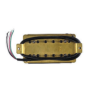 FLEOR Bridge Pickup Double Coil Humbucker Pickups for Electric Guitar Pickup-Black