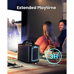 Outdoor Projector, Anker Nebula Mars II Pro 500 ANSI Lumen Portable Projector, Native 720P, 40-100 Inch Image TV Projector, Movie Projector with WiFi and Bluetooth, 3Hr Video Playtime, Watch Anywhere