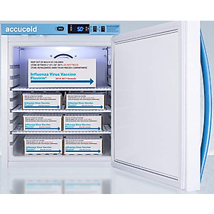 Summit Appliance ARS1PV Pharma-Vac Performance Series 1 Cu.Ft. Compact All-refrigerator for Vaccine Storage with Auto Defrost, Factory-installed Lock, Digital Thermostat, White