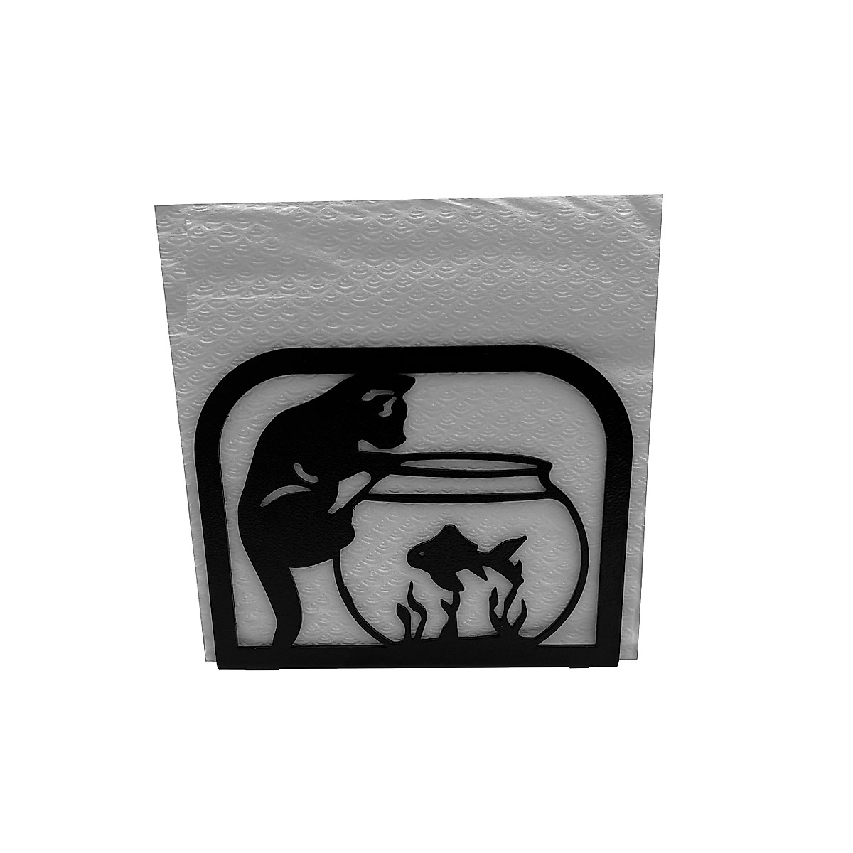 HeavenlyKraft Napkin Holder Dispenser kitchen decor Paper Napkin Holder Modern Napkin Holder tissue holder for dining table napkin holder kitchen napkin stand farmhouse table napkin holder Cat & Fish