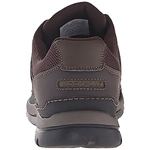 Rockport Men's Get Your Kicks Mudguard Blucher, Dark Brown Leather, 12 Wide