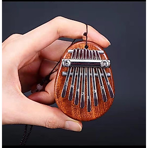 Mini Kalimba Thumb Piano 8 Keys,Wooden Finger Thumb Piano with Lanyard, Women Men Gifts,Kalimba Instruments,Exquisite Marimba Musical Accessory,Piano Music Lover Birthday Mothers Day Gifts