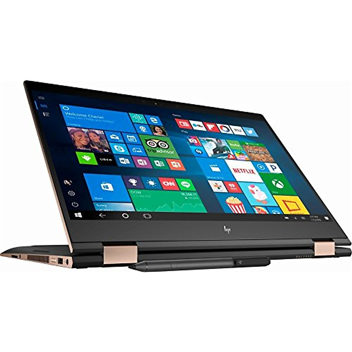 HP Spectre x360-15t Quad Core(8th Gen Intel i7-8550U, 16GB RAM, 512G PCIe NVMe SSD, 4K IPS micro-edge Corning Gorilla, Windows 10)Bang & Olufsen 15.6" 2-in-1 Convertible Dark Ash + HP Warranty
