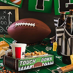 20 Pcs Football Party Supplies Kit Football Snack Trays Football Party Favors Sports Game Day Decorations Super Football Games Food Trays Football Birthday Party Serving Trays