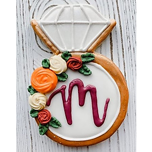 Engagement Cookie Cutters 2-Pc Set Made in USA by Ann Clark, Diamond Ring & Gem