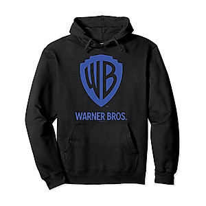 Warner Brothers WB Blue Logo Pullover Hoodie