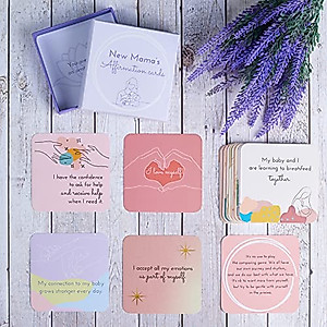 Ariond 31 New Mom Affirmation Cards for Post Partum Self Care with Empowering Messages on the verso of each card | New mom gifts for women after birth, New mom essentials, Postpartum gifts for mom