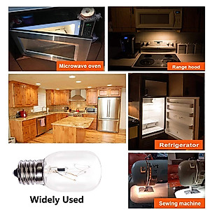 8206232A Light Bulb for Whirlpool Microwave,40W 125V E17 Under Hood Microwave Bulb Fit for Whirlpool Maytag GE Amana Over The Range Hood Microwave Lava Lamp, 6 Pack