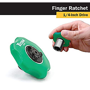 Titan 12090 1/4-Inch Drive 72-Tooth Finger Ratchet