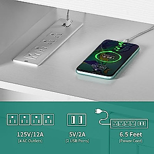 YITAHOME Farmhouse TV Stand for 65 inch with Power Outlet, Mid Century Modern Wood TV Table Media Console with Storage Cabinet and Open Shelves for Living Room, Bedroom, Black/White