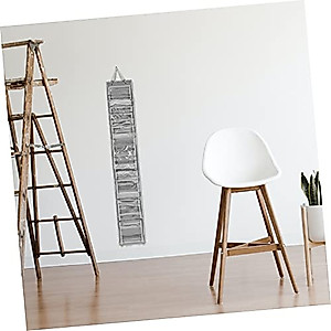 COHEALI Roll Vinyl Roll Wall Mount Organizer Wall Mount Clothes Rack Portable Clothes Rack Vinyl Organizer Pouch Vinyl Rolls Storage Rack Wall Vinyl Roll Holder Oxford Cloth Grey Dog Gift